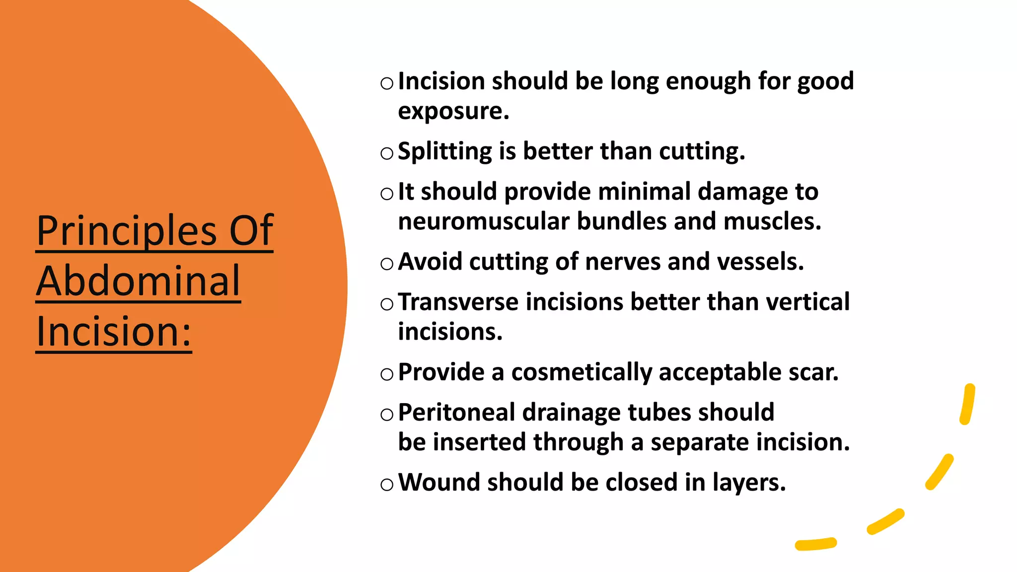 SURGICAL INCISIONS ON ABDOMINAL WALL | PDF