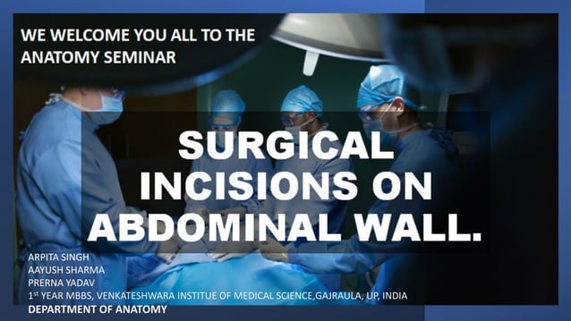 SURGICAL INCISIONS ON ABDOMINAL WALL | PDF