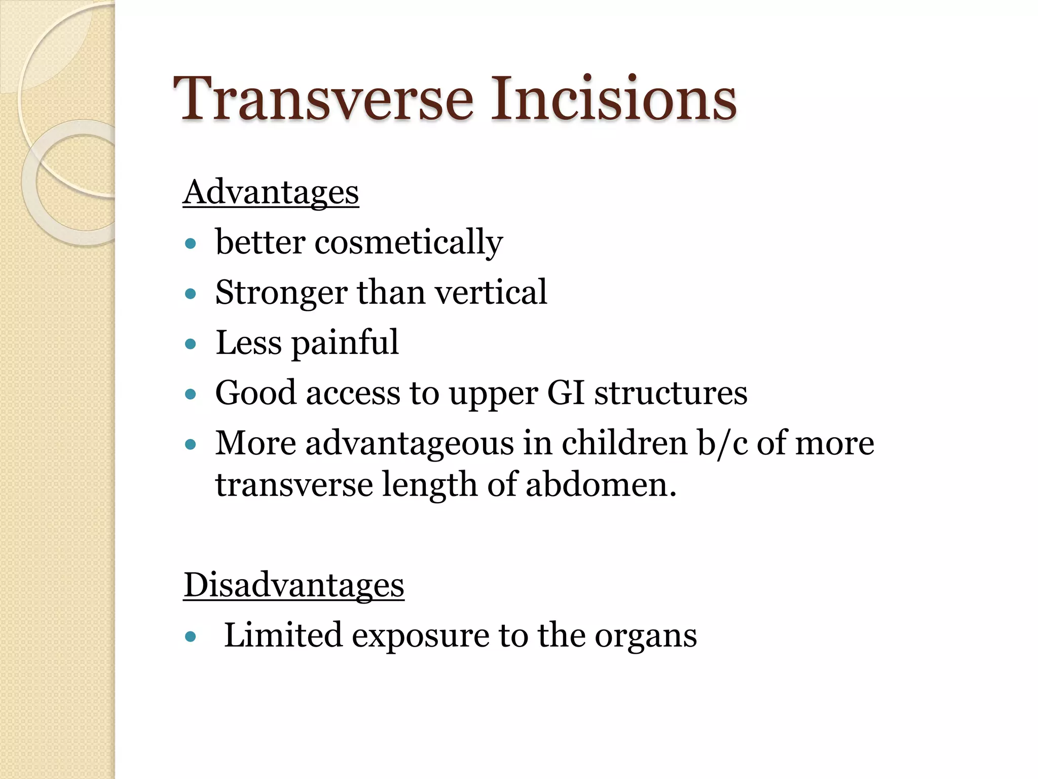 Abdominal incisions | PPTX