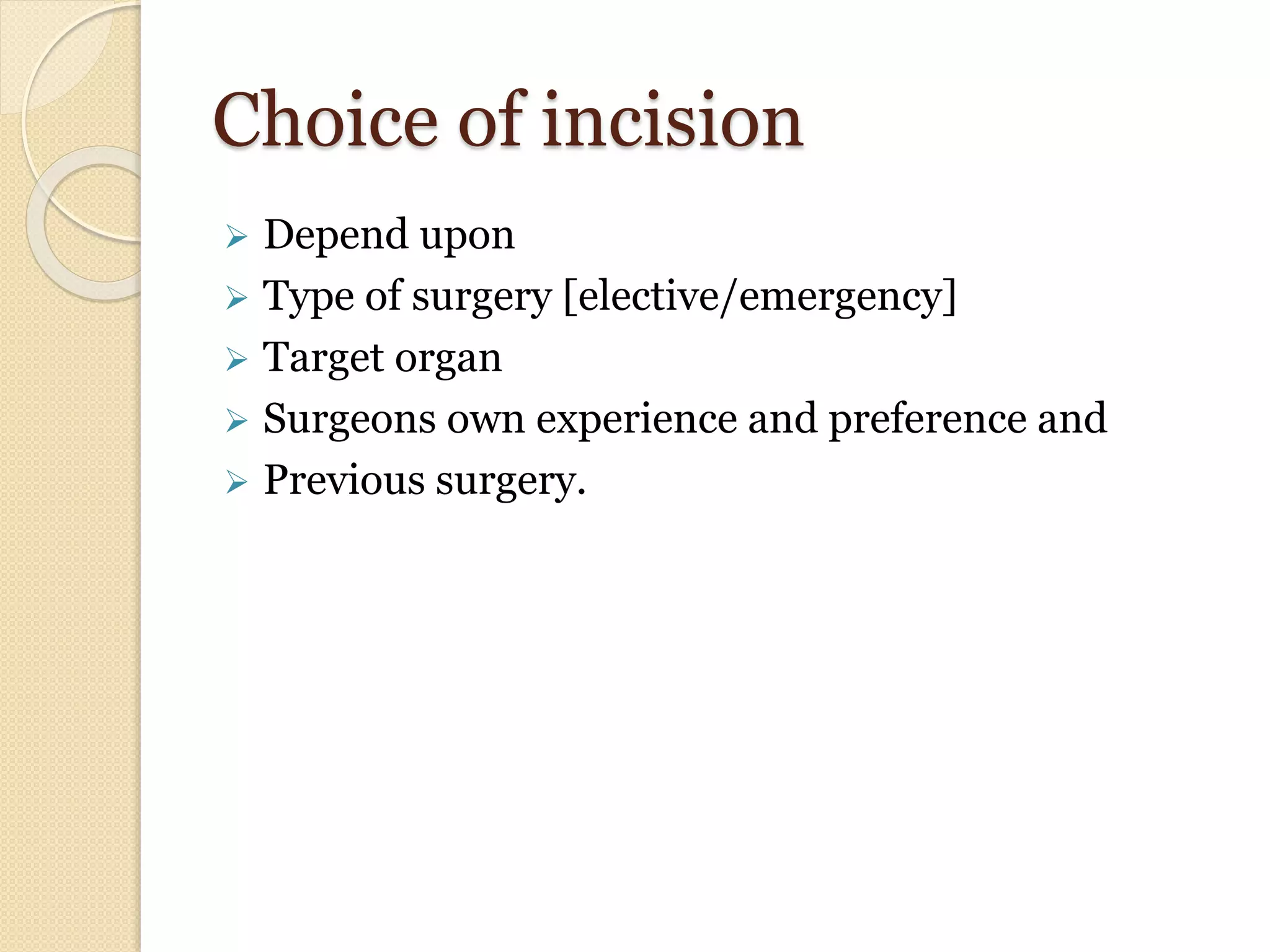 Abdominal incisions | PPTX
