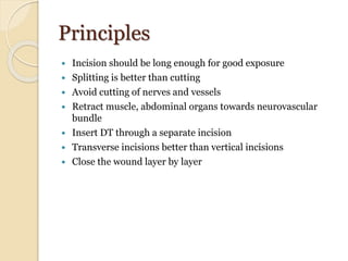 Abdominal incisions | PPTX