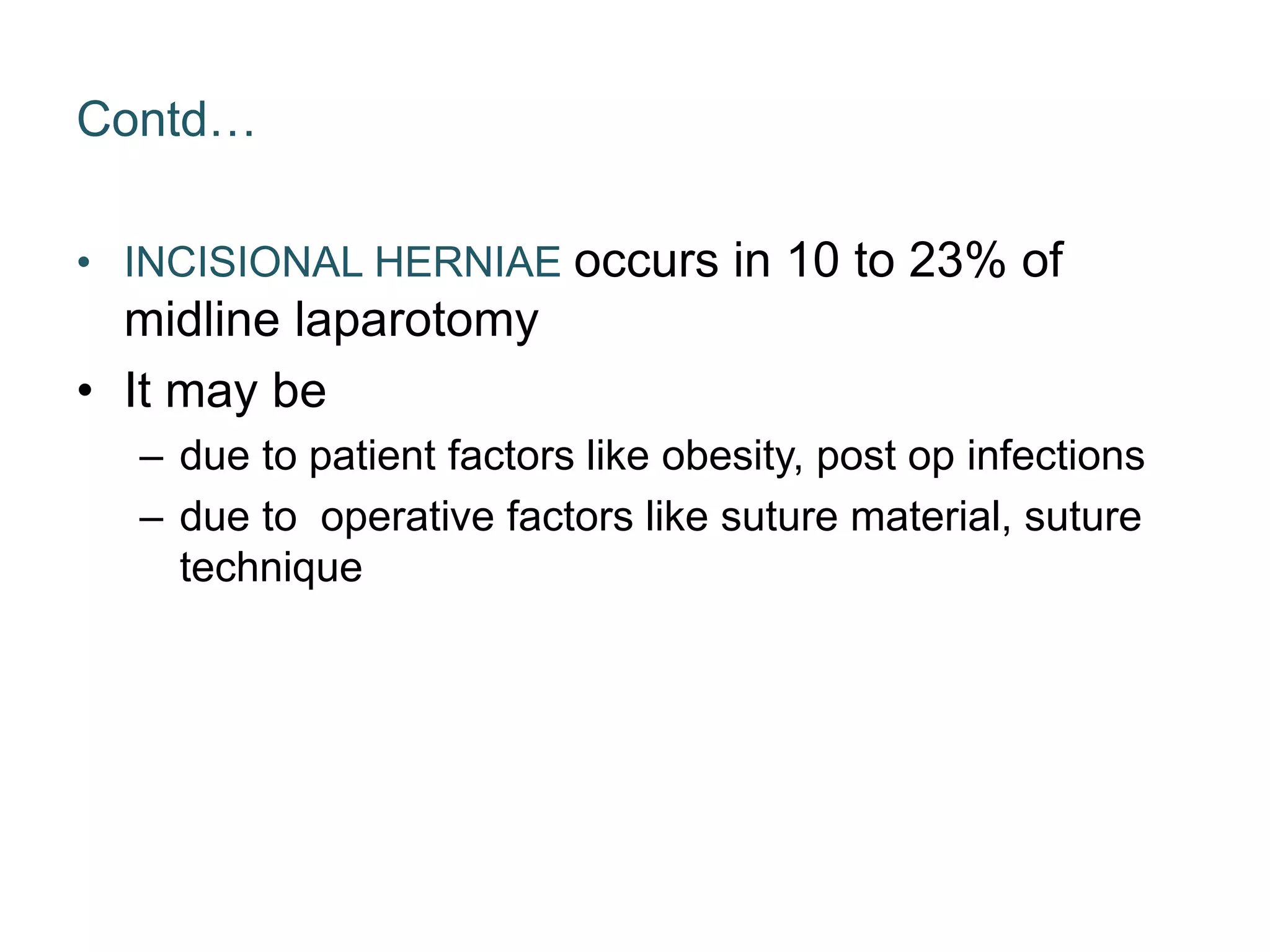 Abdominal wall: incisions and closures | PPTX