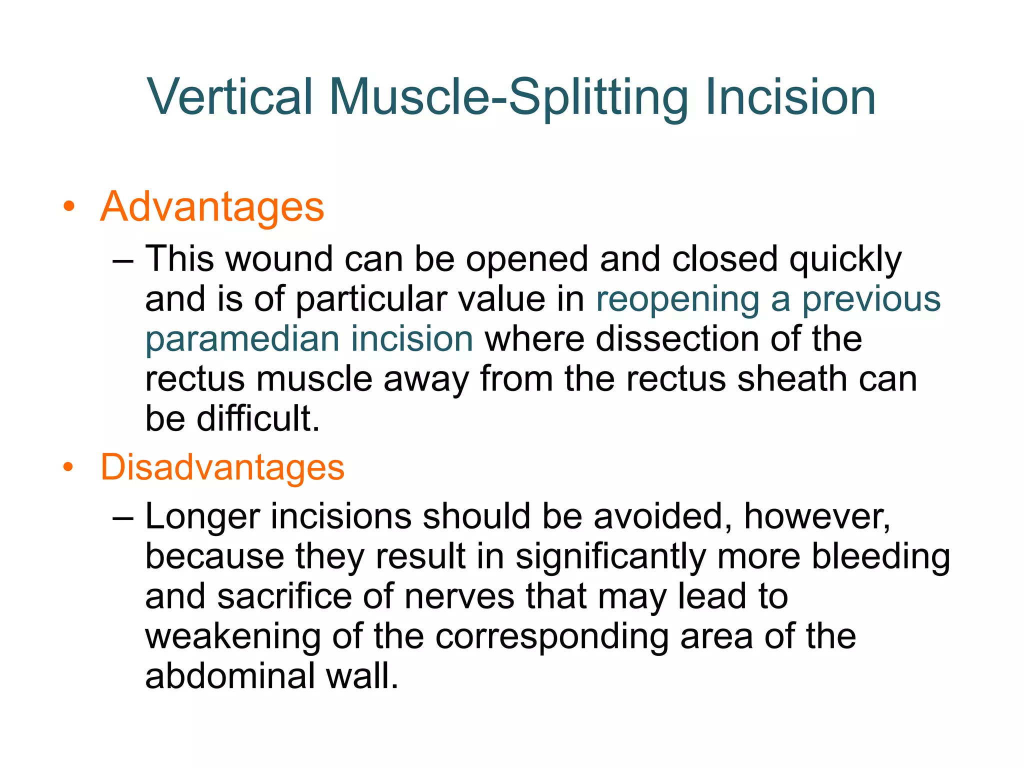 Abdominal wall: incisions and closures | PPTX