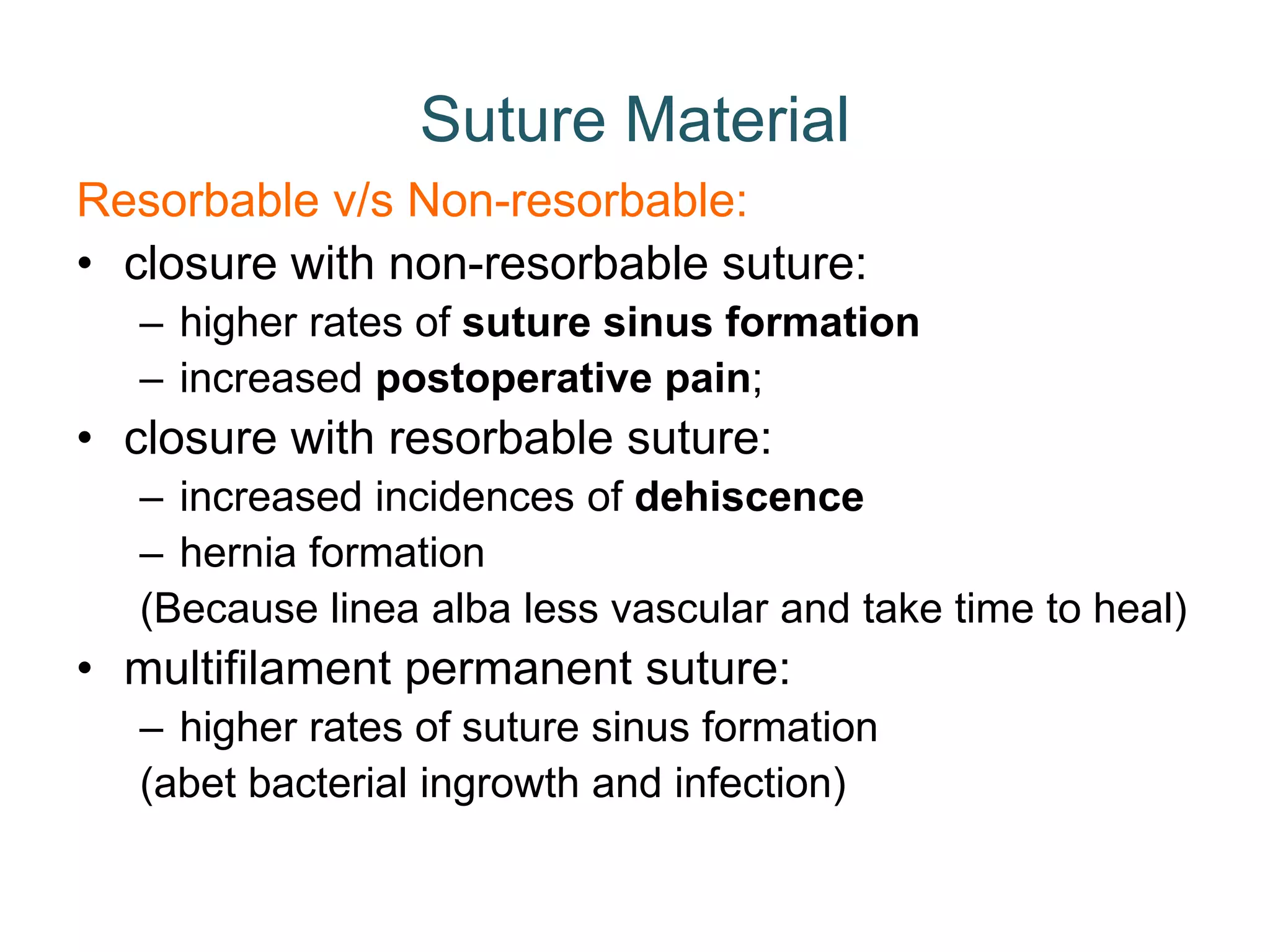 Abdominal wall: incisions and closures | PPTX