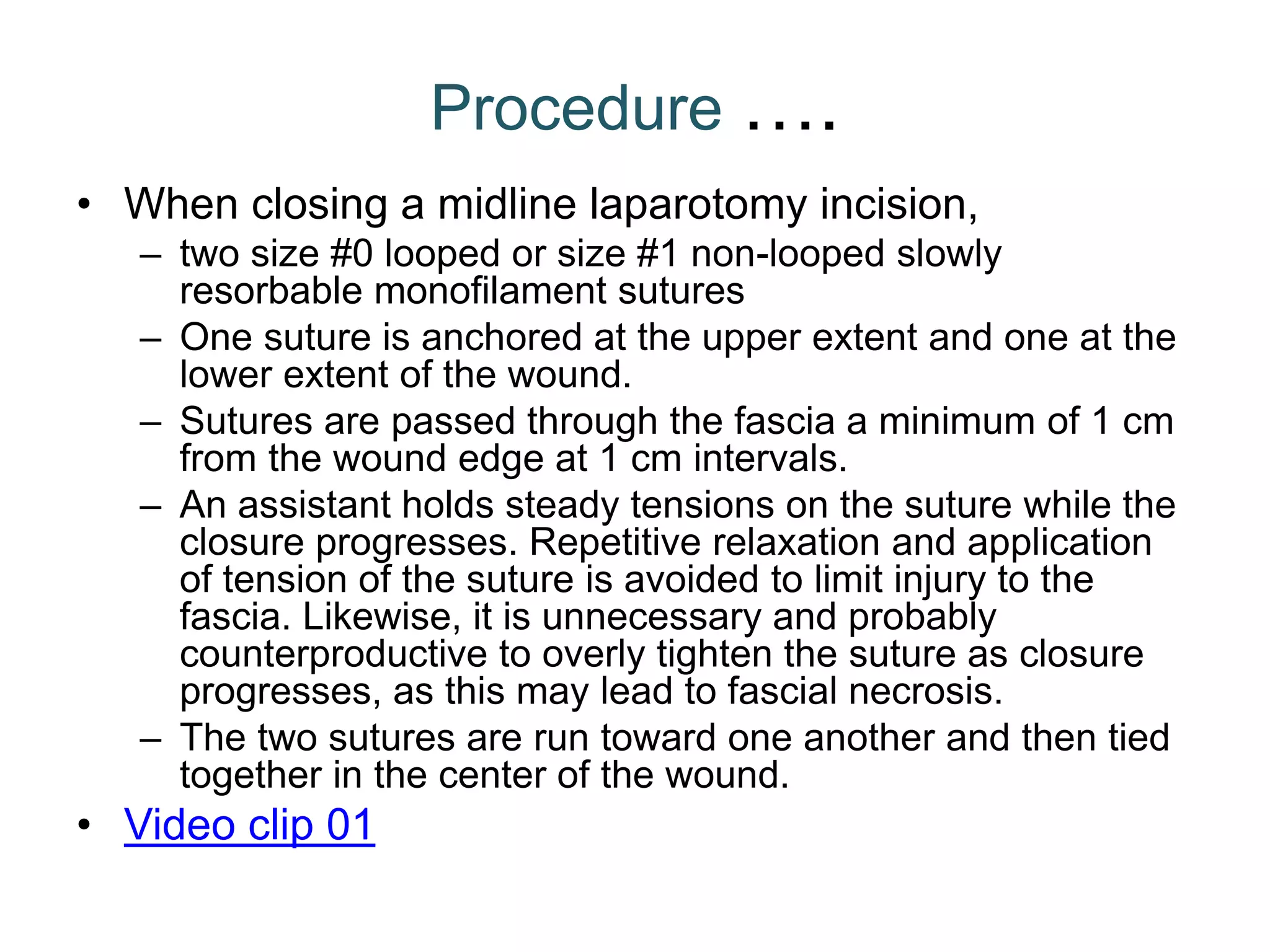 Abdominal wall: incisions and closures | PPTX | Death, Injury, or ...