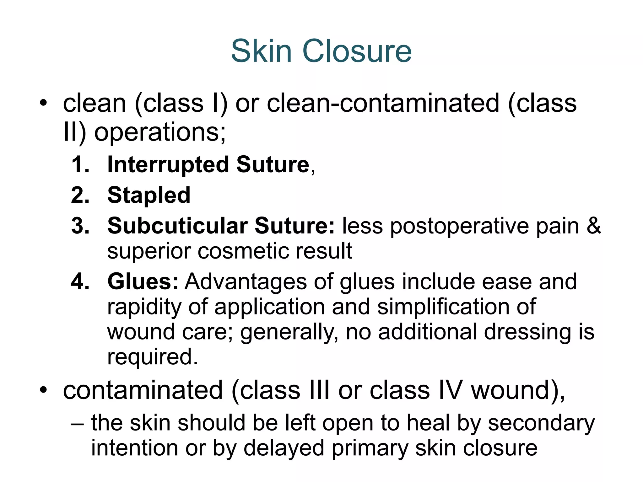 Abdominal wall: incisions and closures | PPTX