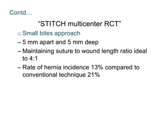 Abdominal wall: incisions and closures | PPTX