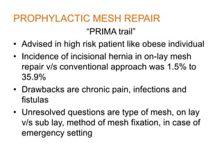 Abdominal wall: incisions and closures | PPTX