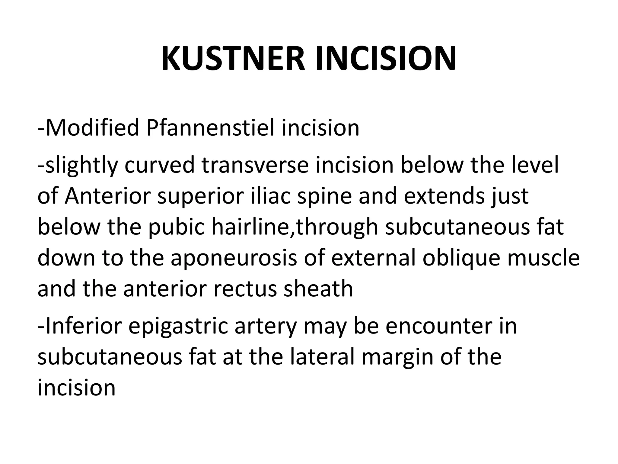 Abdominal incisions | PPTX