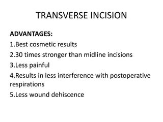 Abdominal incisions | PPTX