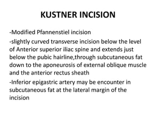 Abdominal incisions | PPTX