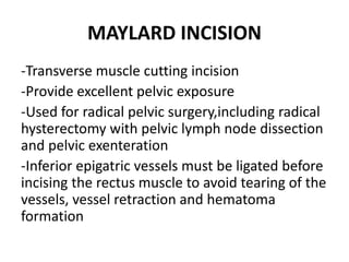 Abdominal incisions | PPTX