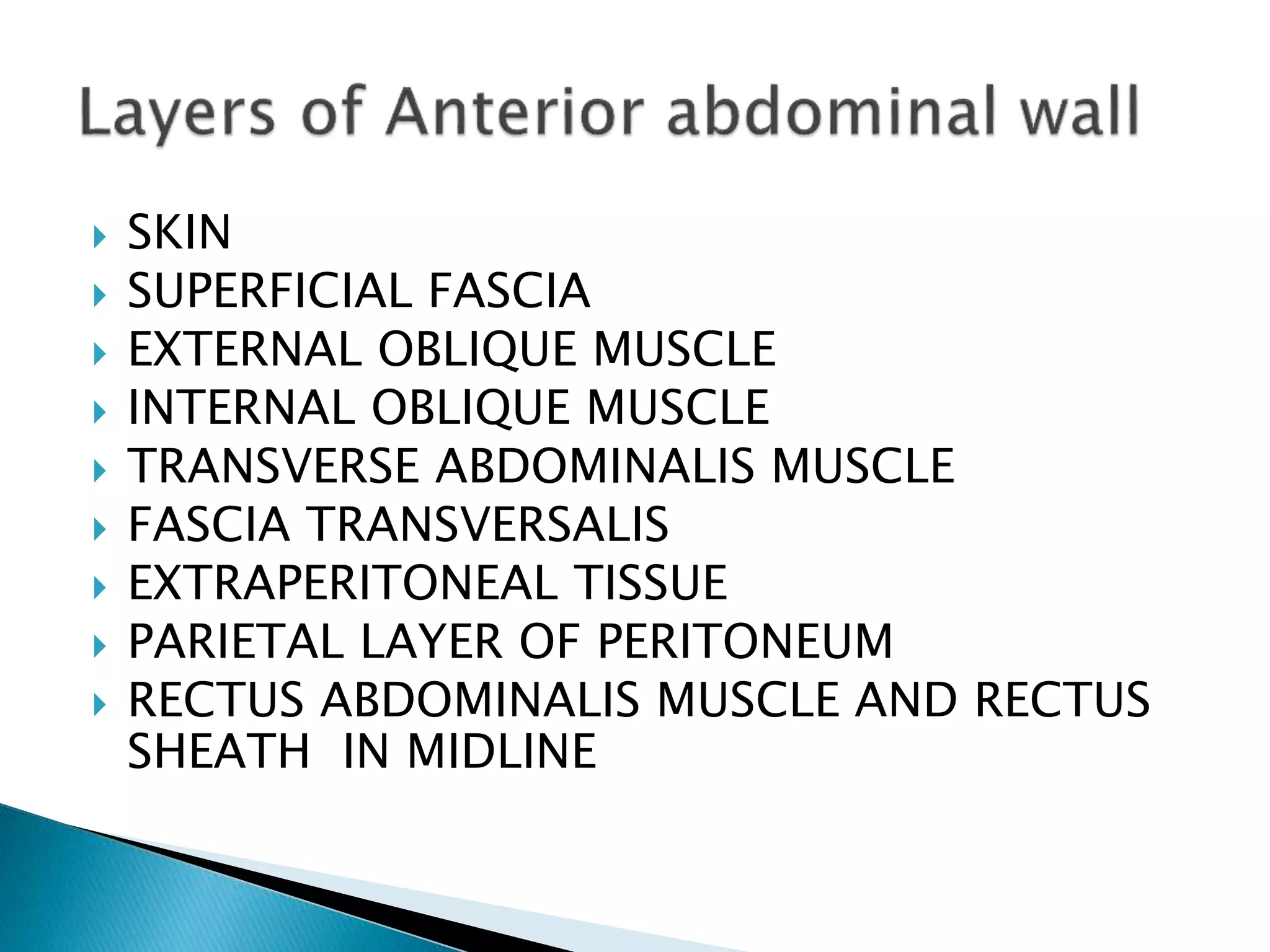 Abdominal incisions | PPTX