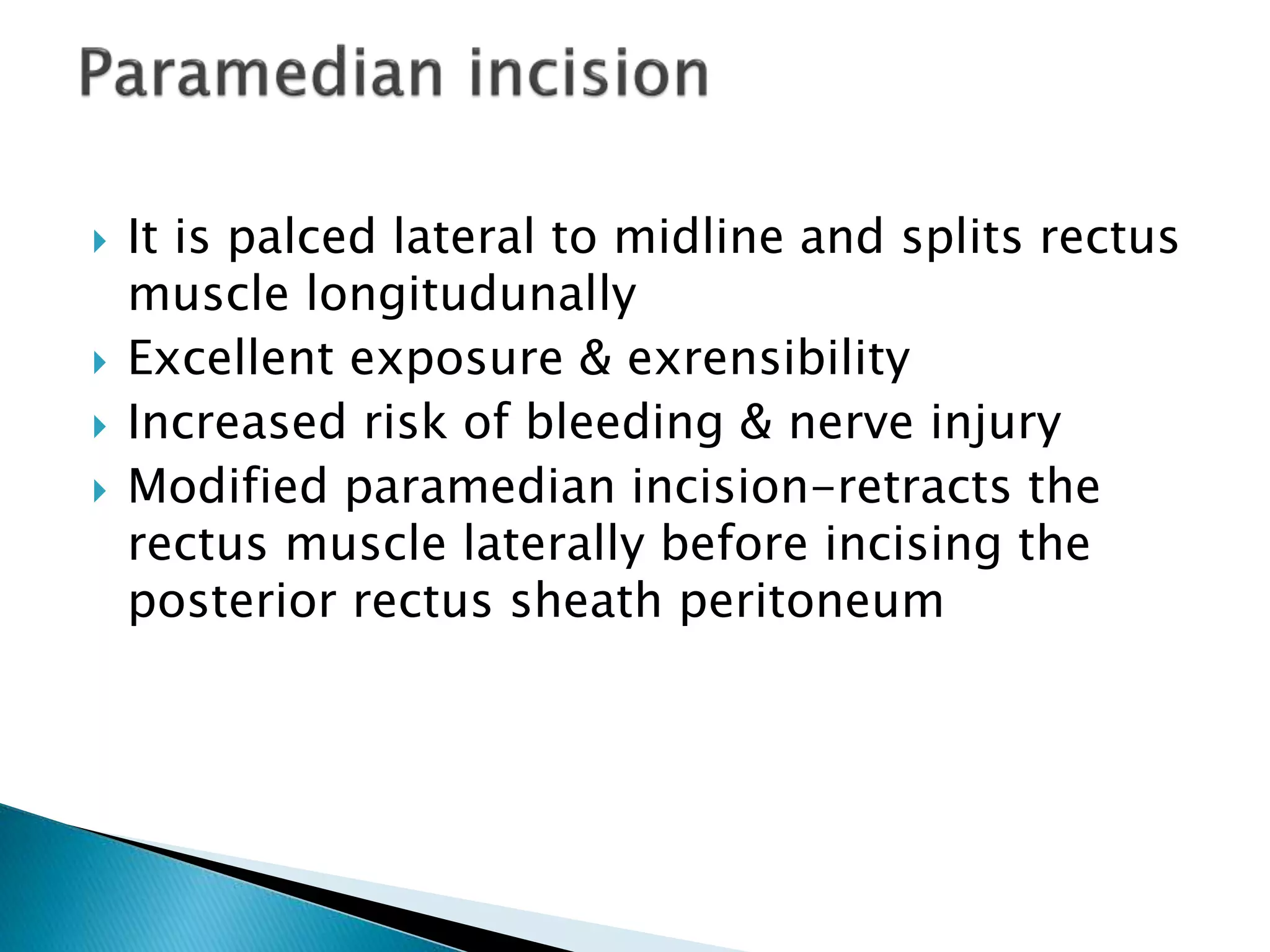 Abdominal incisions | PPTX