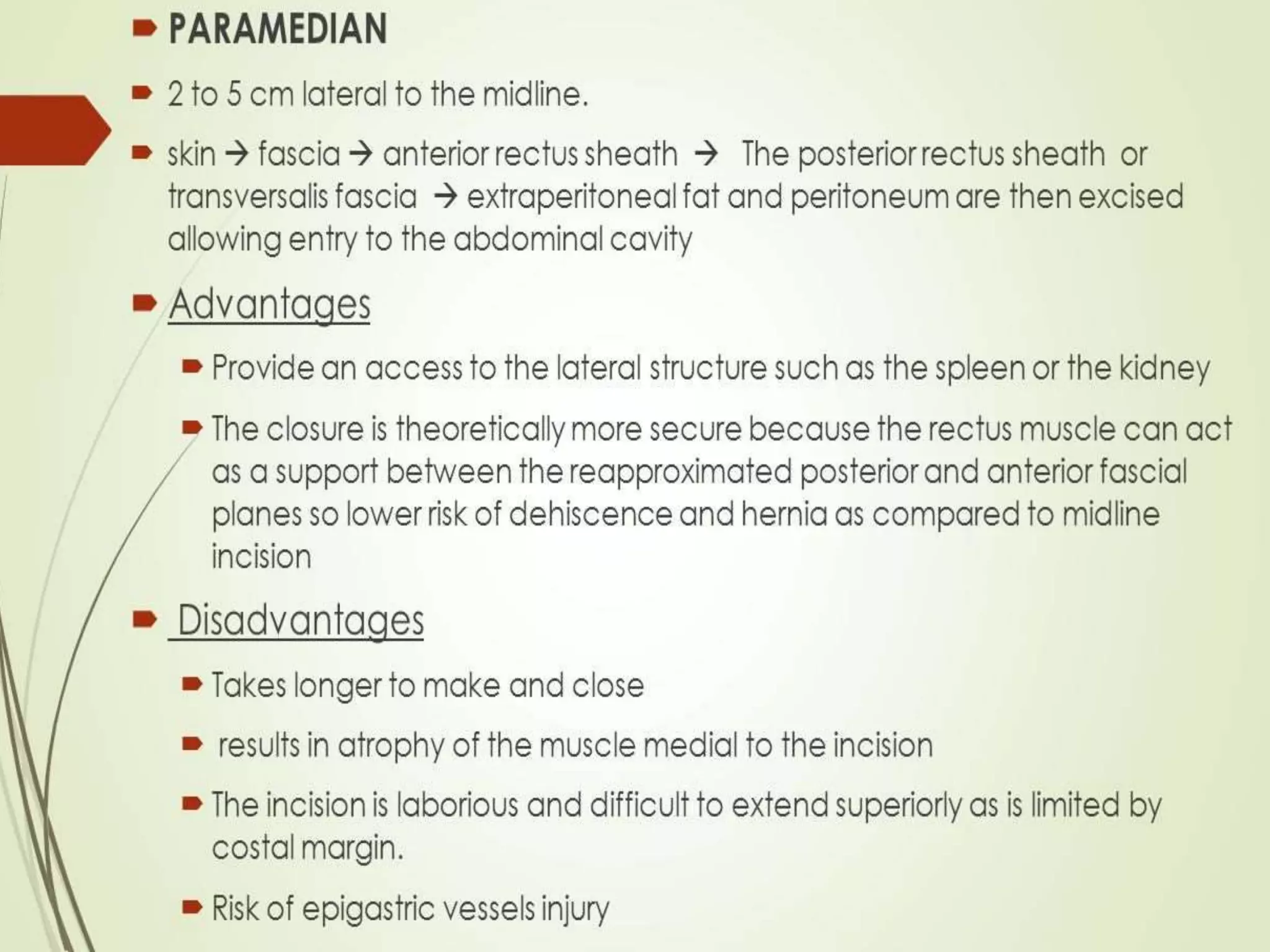 Abdominal incisions | PPTX