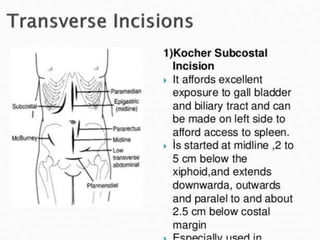 Abdominal incisions | PPTX