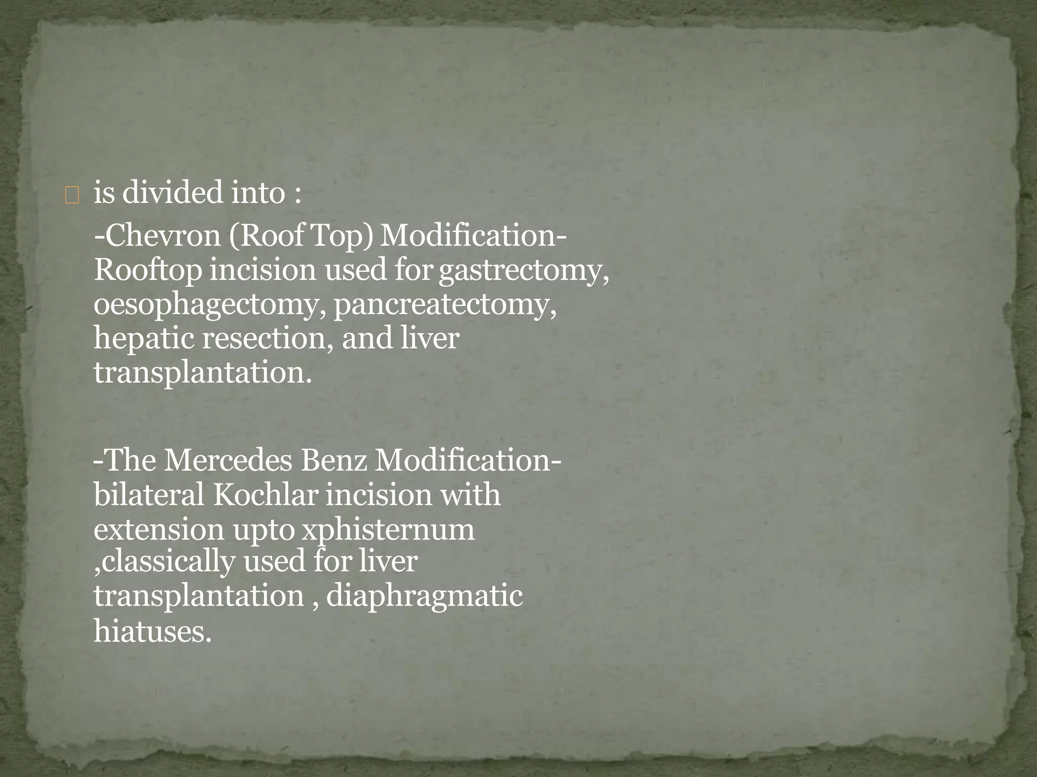 Abdominal incisions | PPTX