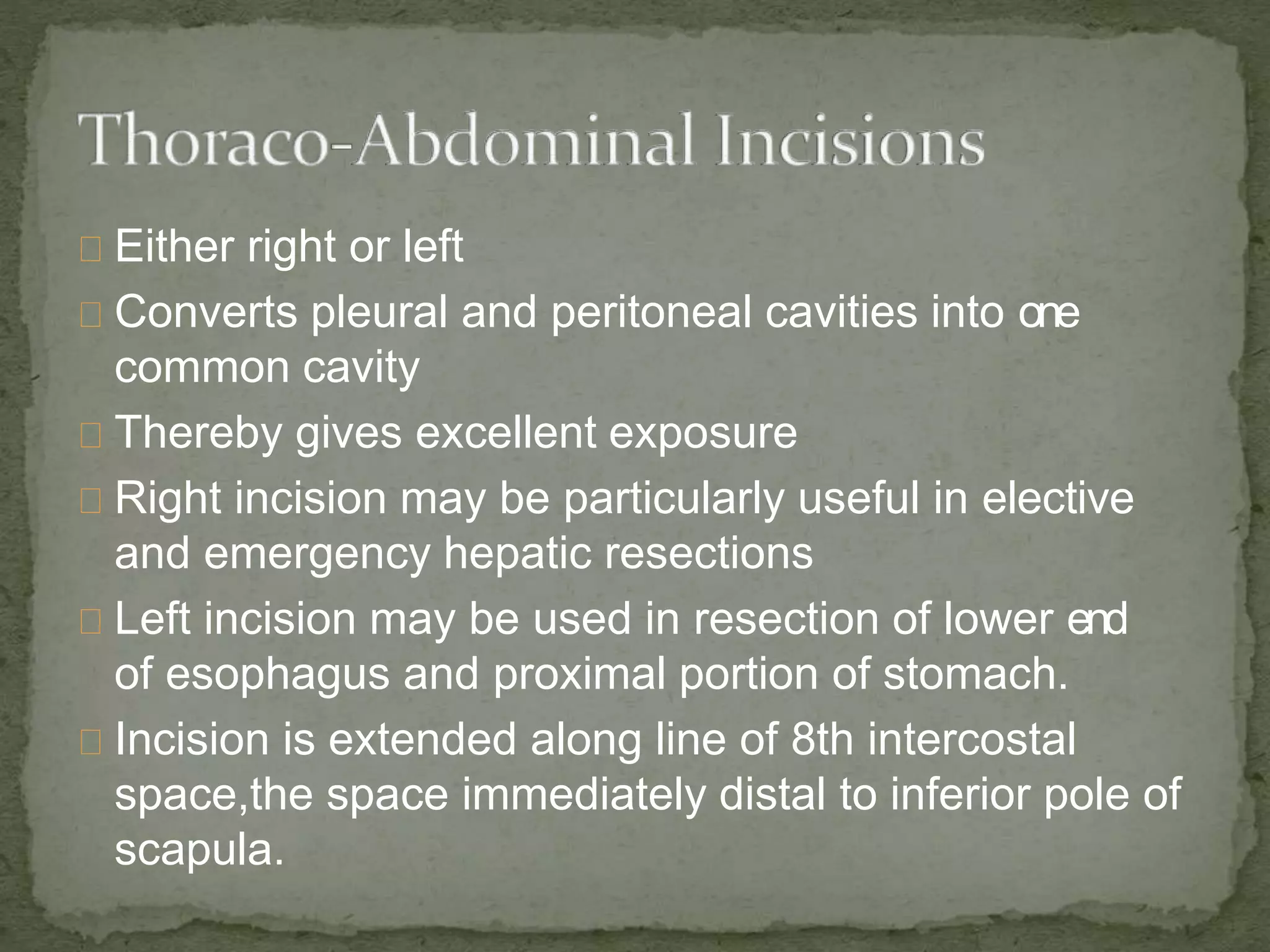 Abdominal incisions | PPTX