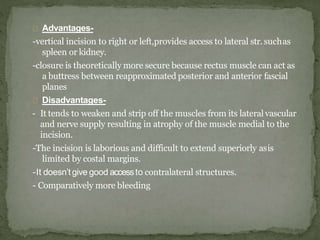 Abdominal incisions | PPTX