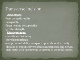 Abdominal incisions | PPTX