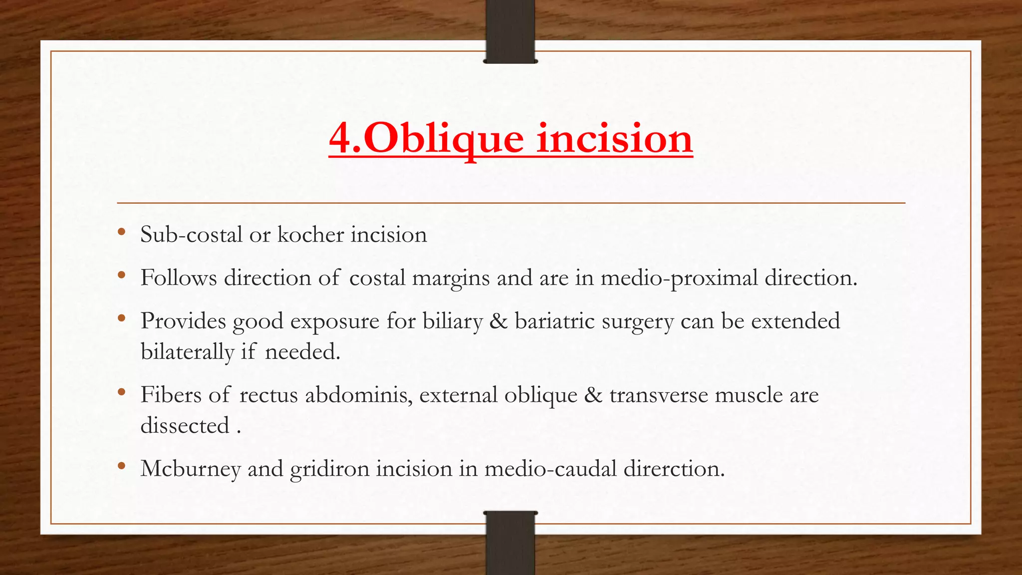 Abdominal incisions | PPTX