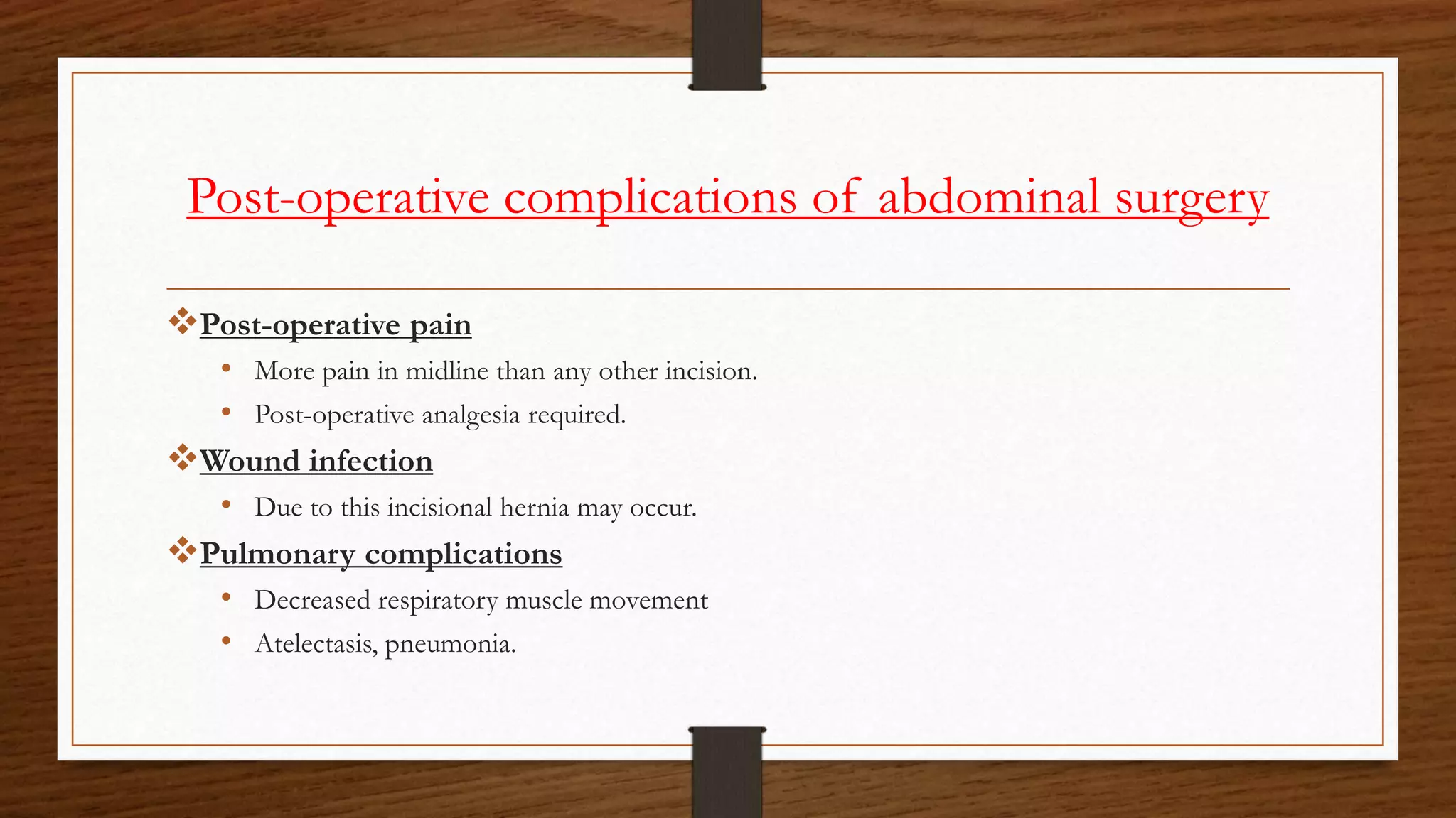 Abdominal incisions | PPTX