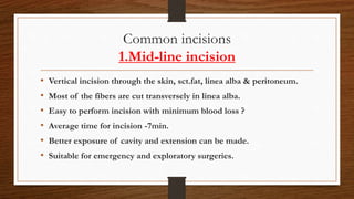 Abdominal incisions | PPTX