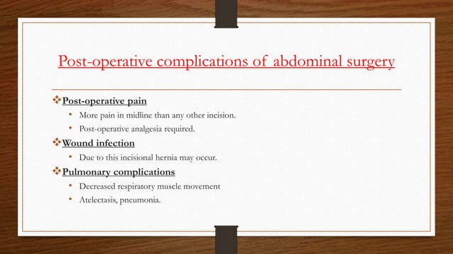 Abdominal incisions | PPT