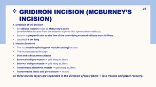 Abdominal incisions ppt with management and assessment | PPTX