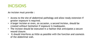 ABDOMINAL INCISIONS AND LAPAROTOMY-1.pptx