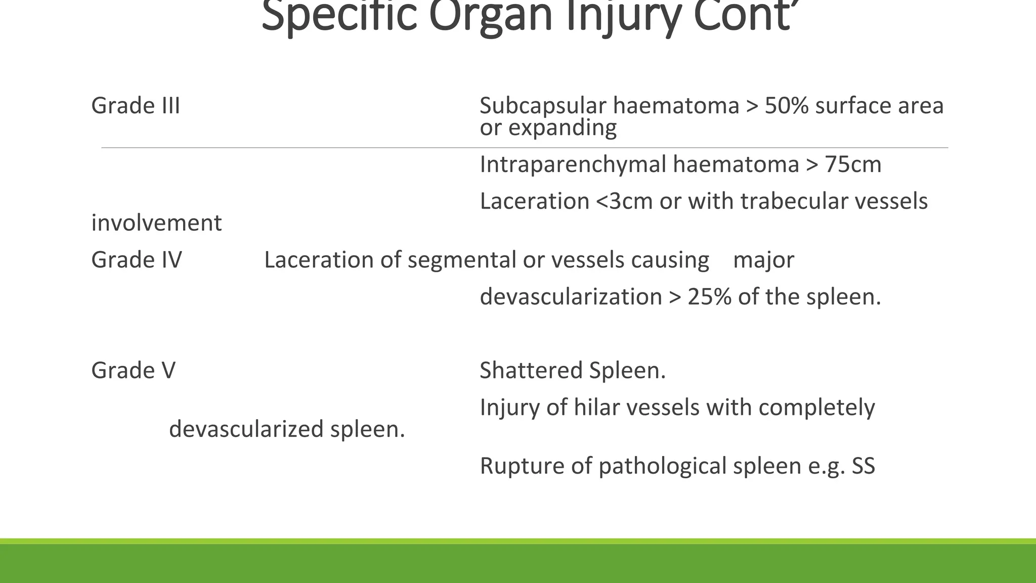 Abdominal Injuries: splenic rupture, liver injury | PPTX