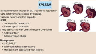 abdominal injuries surgery topic presentation | PPTX
