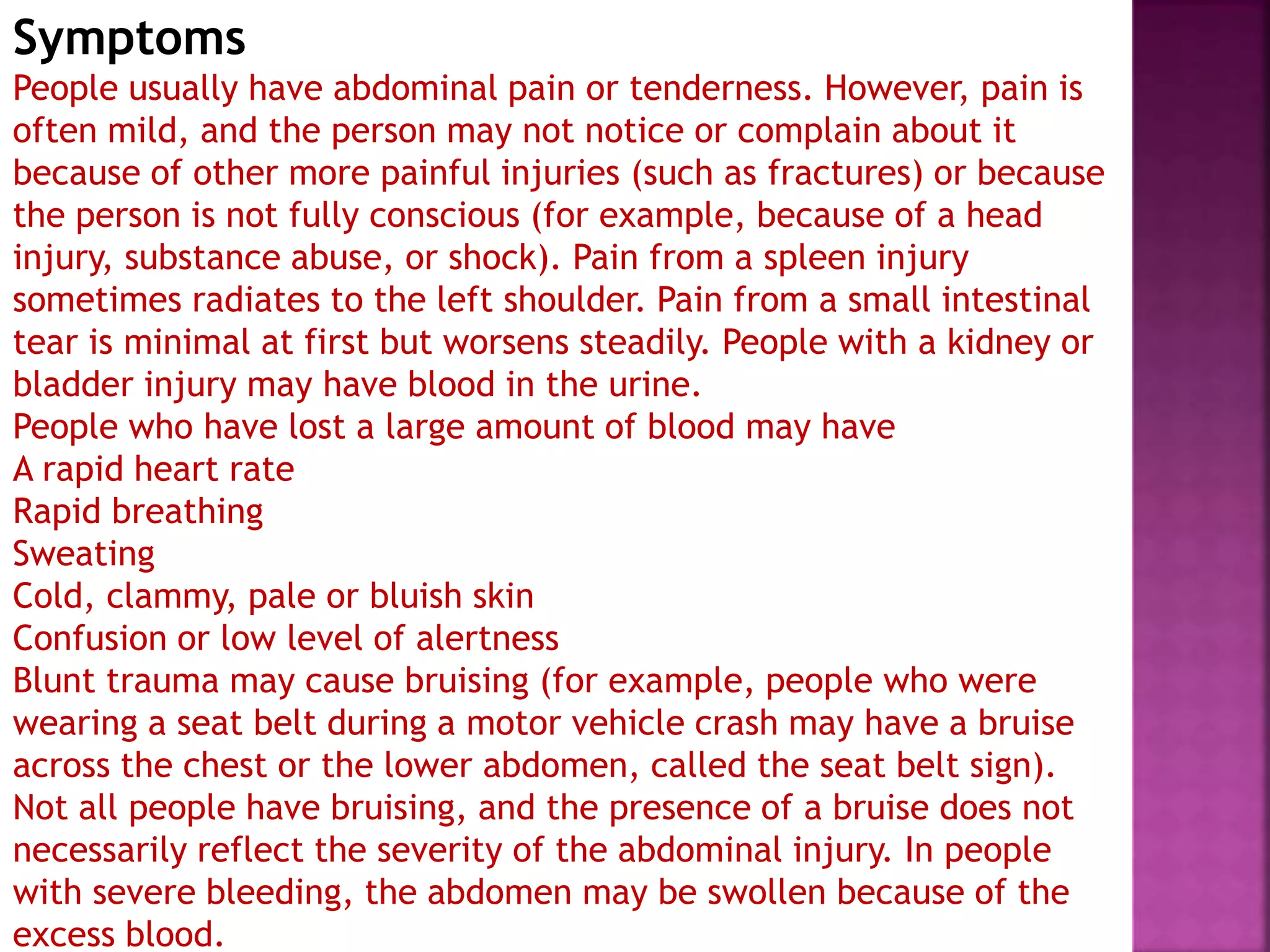 Abdominal injury | PPT
