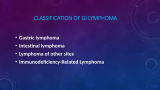Abdominal lymphoma updated (1). classification | PPTX