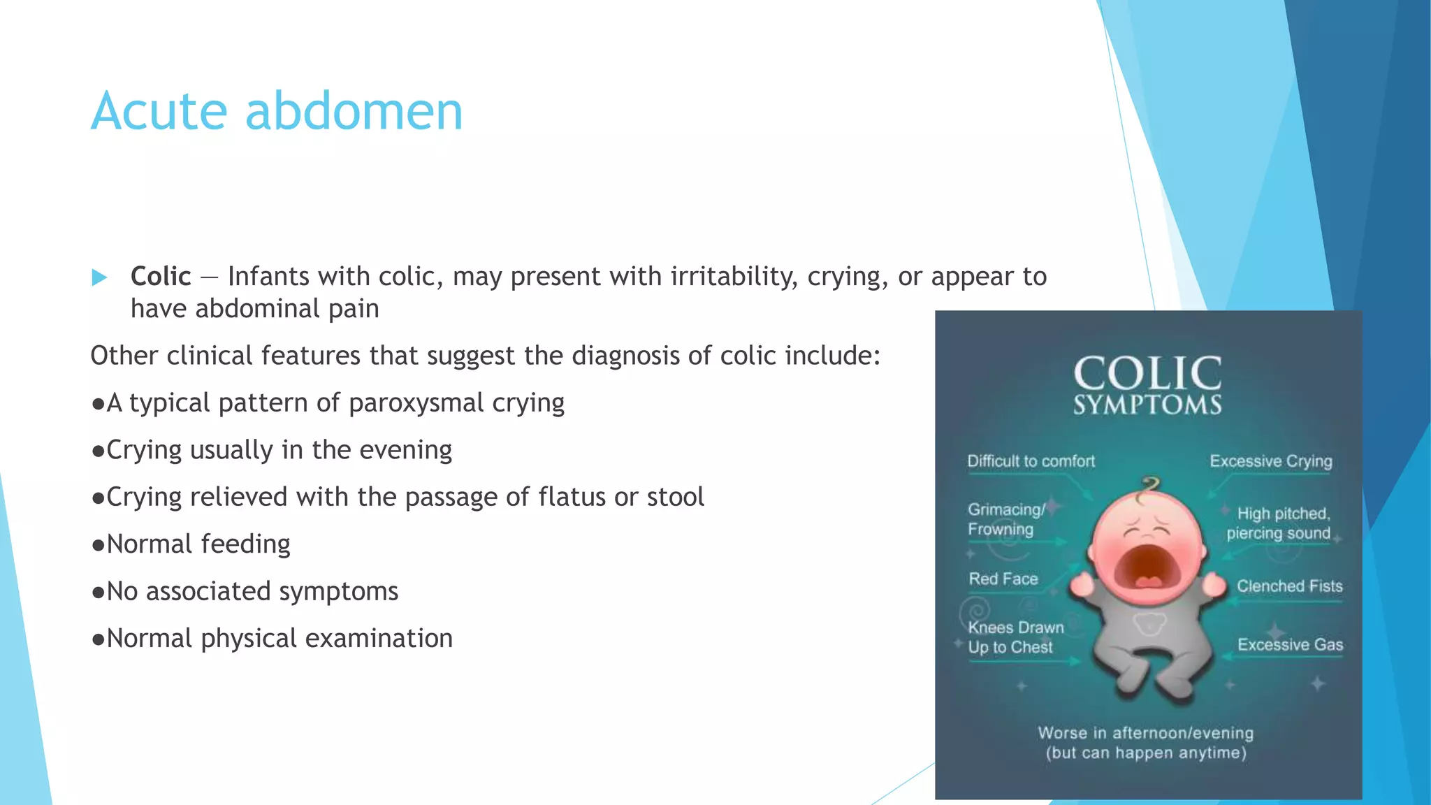 Abdominal pain in pediatrics | PPTX