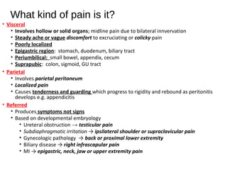 Abdominal pain by dr Mohammed Hussien | PPT