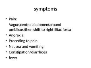 main causes and approach to ABDOMINAL PAIN | PPTX