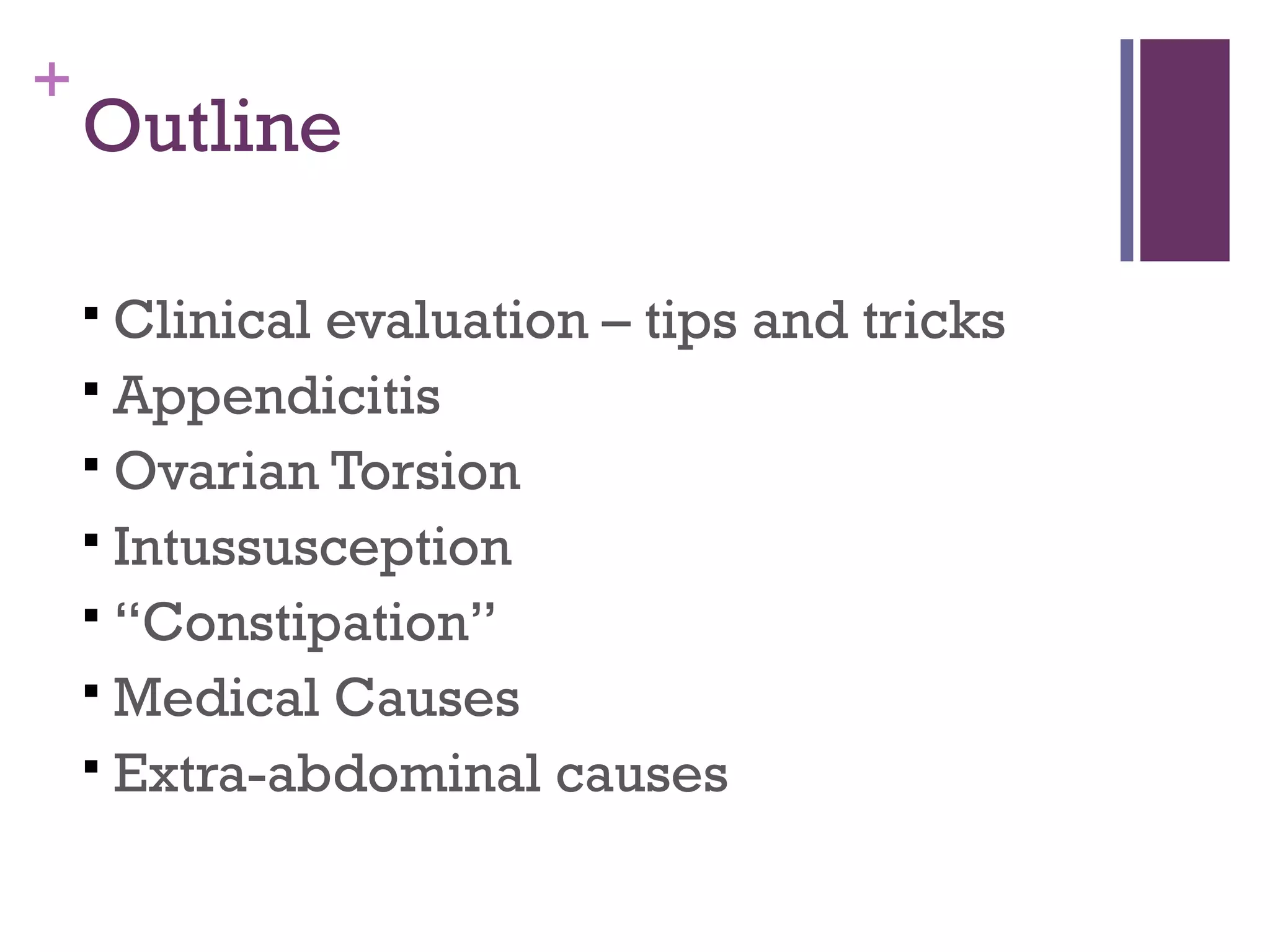 Abdo pain in children | PPT