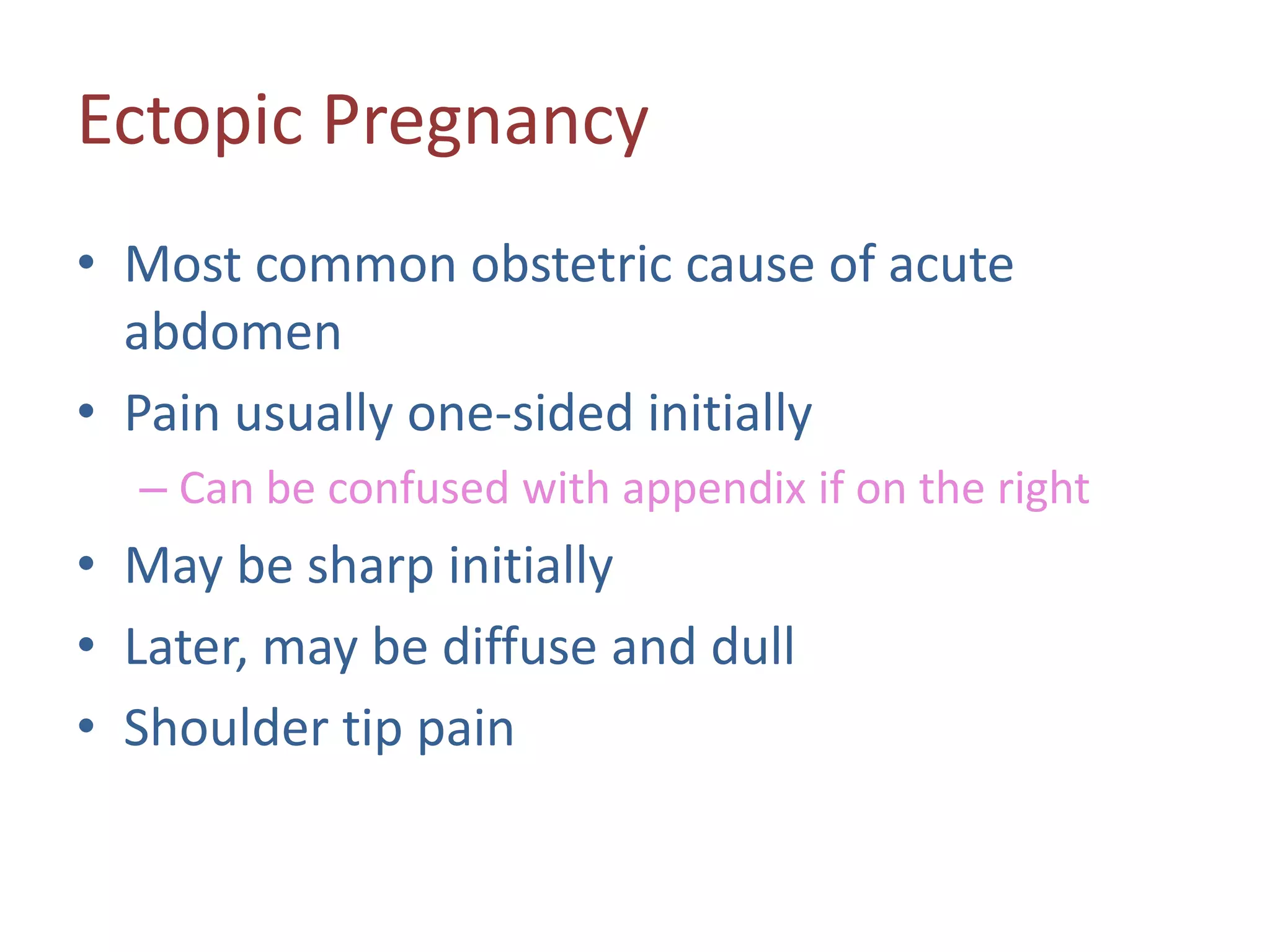Abdominal pain in pregnancy | PPTX