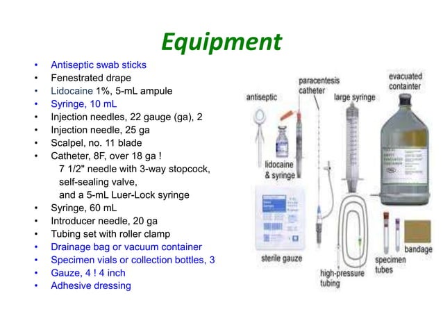 Abdominal paracentesis | PPTX | Blood Disorders | Diseases and Conditions
