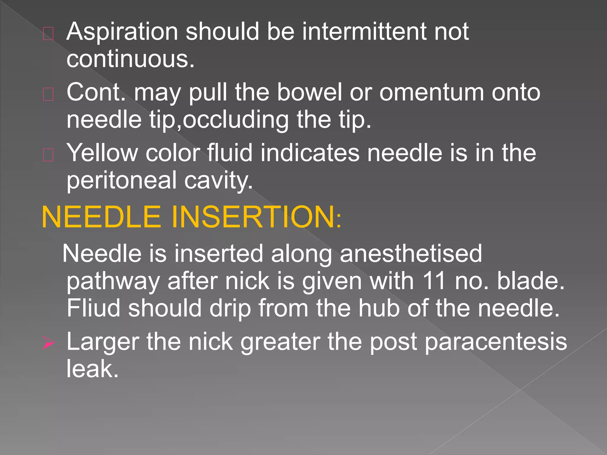 Abdominal paracentesis | PPTX | Digestive Disorders | Diseases and ...