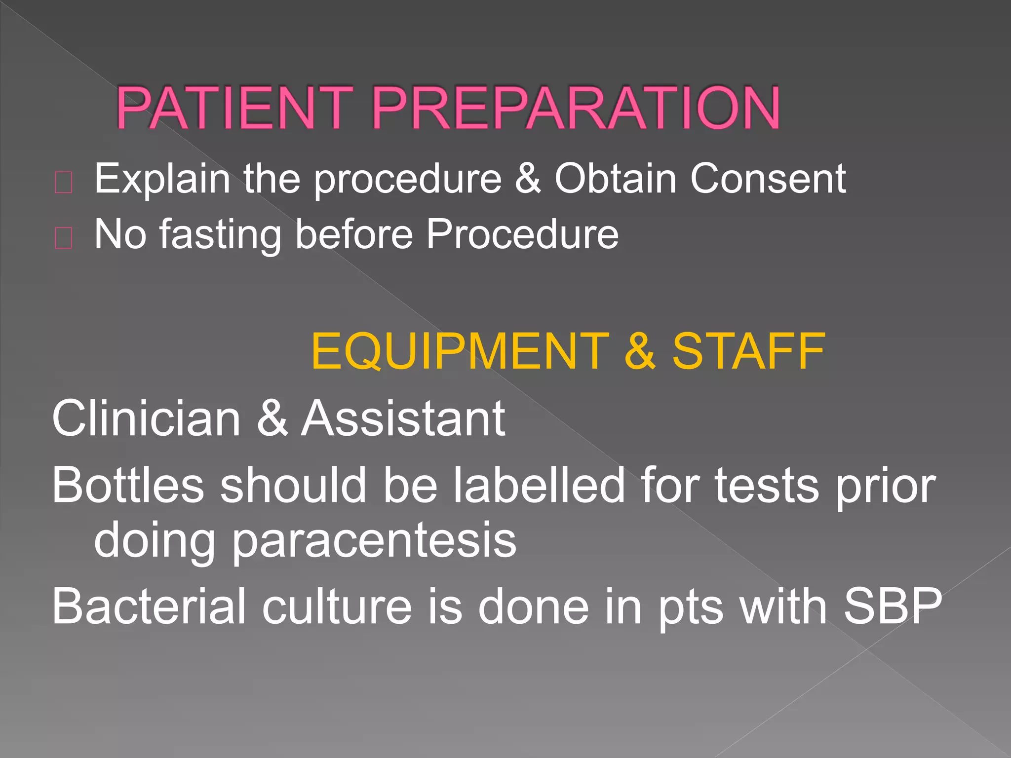 Abdominal paracentesis | PPTX