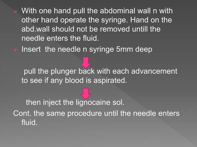 Abdominal paracentesis | PPT