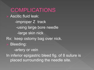 Abdominal paracentesis | PPTX