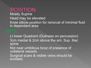 Abdominal paracentesis | PPTX