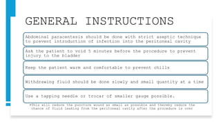 Abdominal Paracentesis - Nursing Role | PPTX