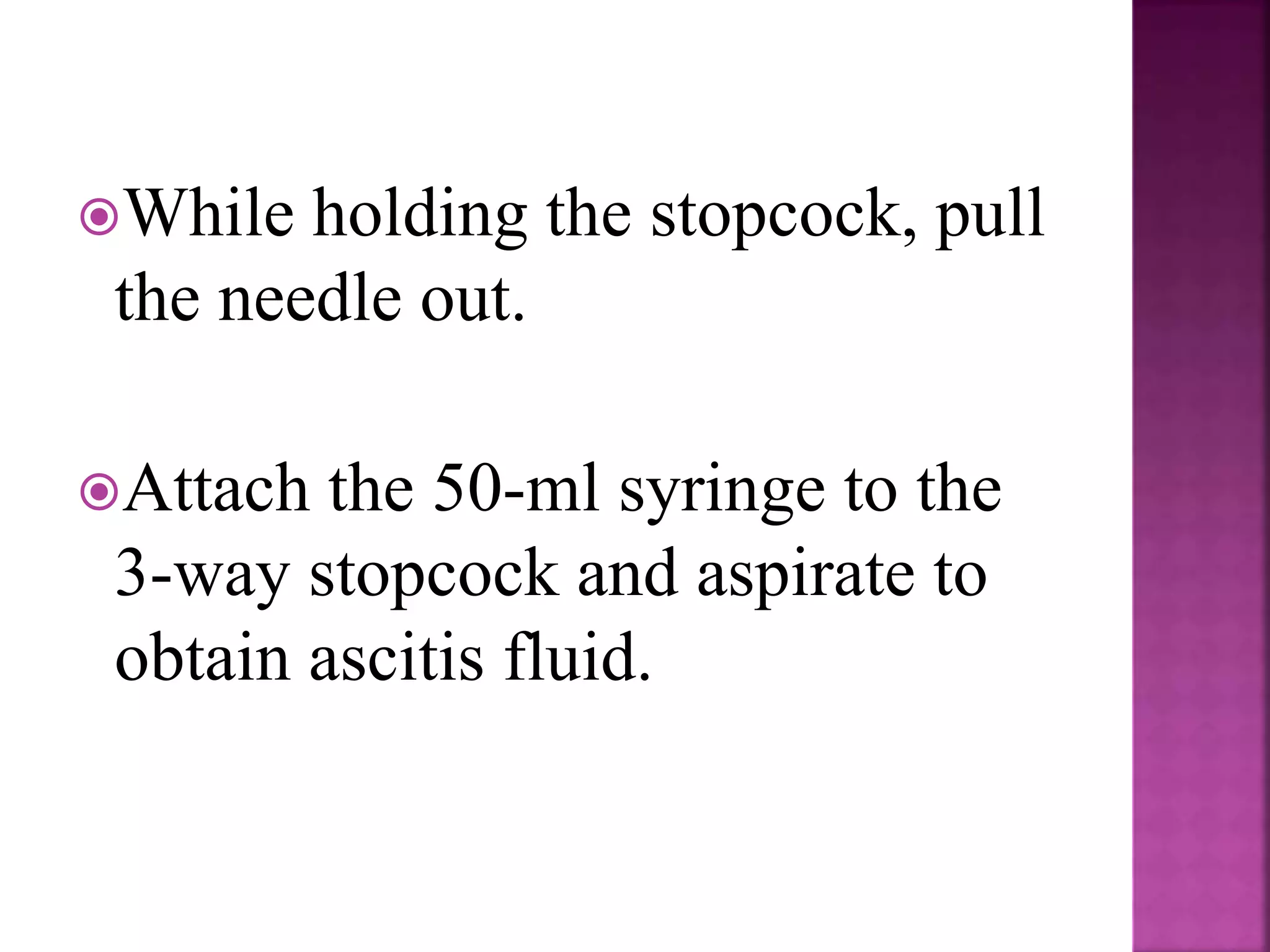 Abdominal paracentesis | PPTX