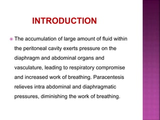 Abdominal paracentesis | PPTX