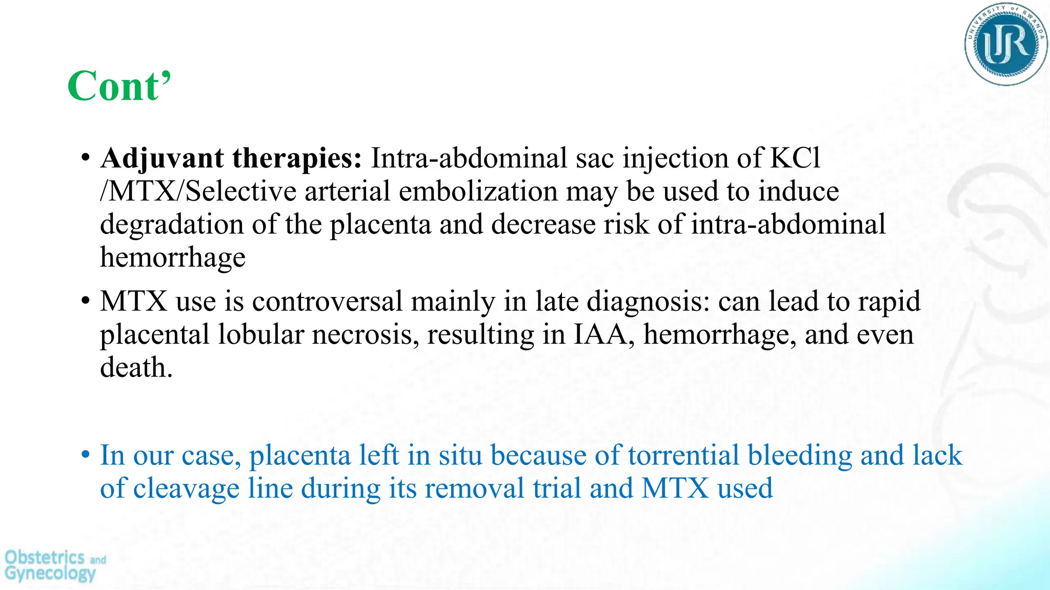 Abdominal pregnancy a case presentation. | PPTX