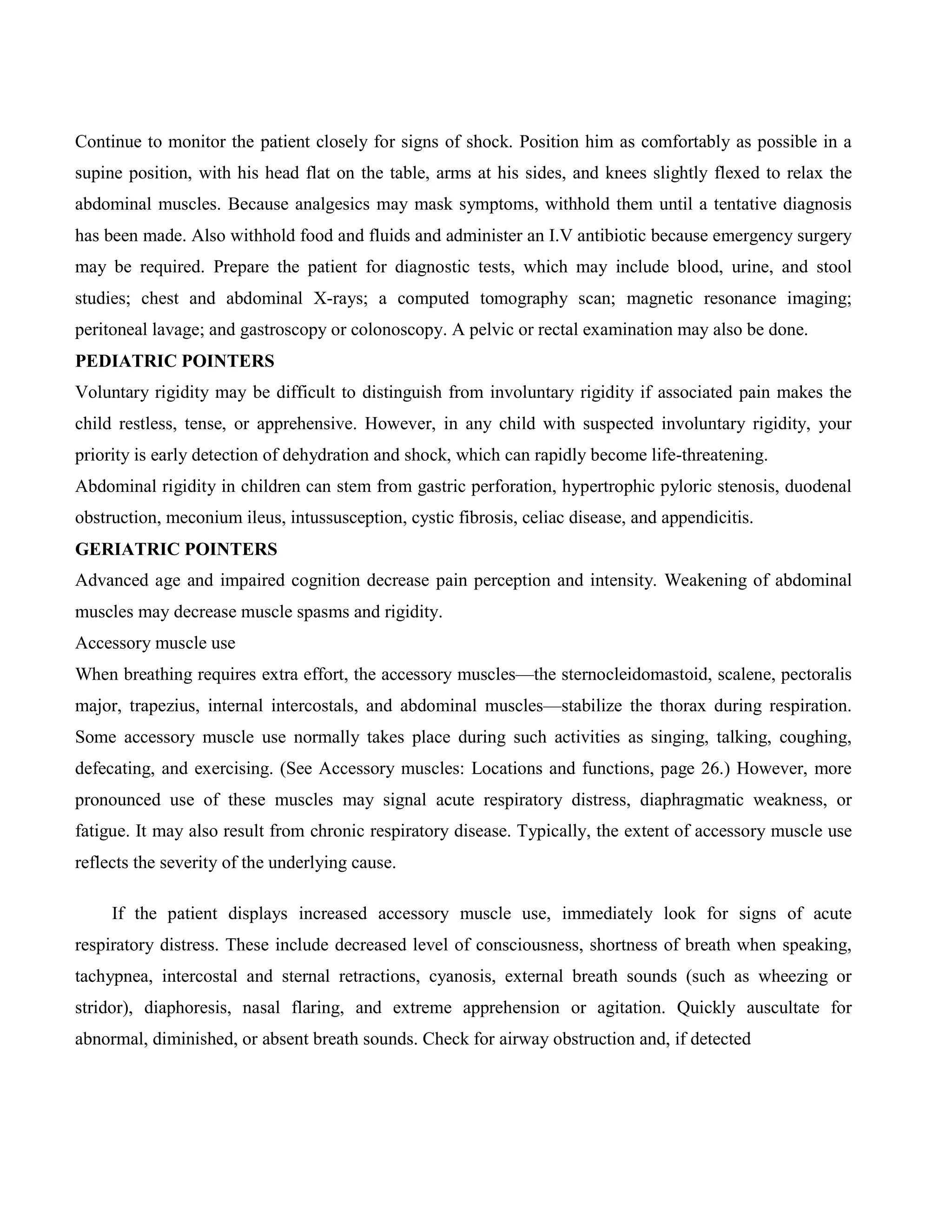 Abdominal rigidity | PDF